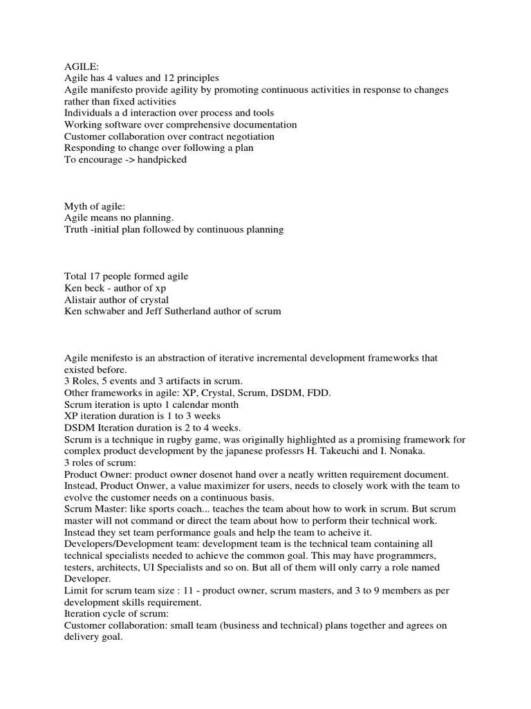 Agile | PDF | Scrum (Software Development) | Agile Software Development