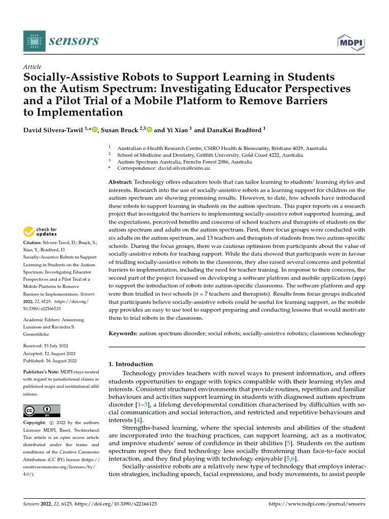 Silvera-Tawil Et Al 2022 | PDF | Focus Group | Teachers