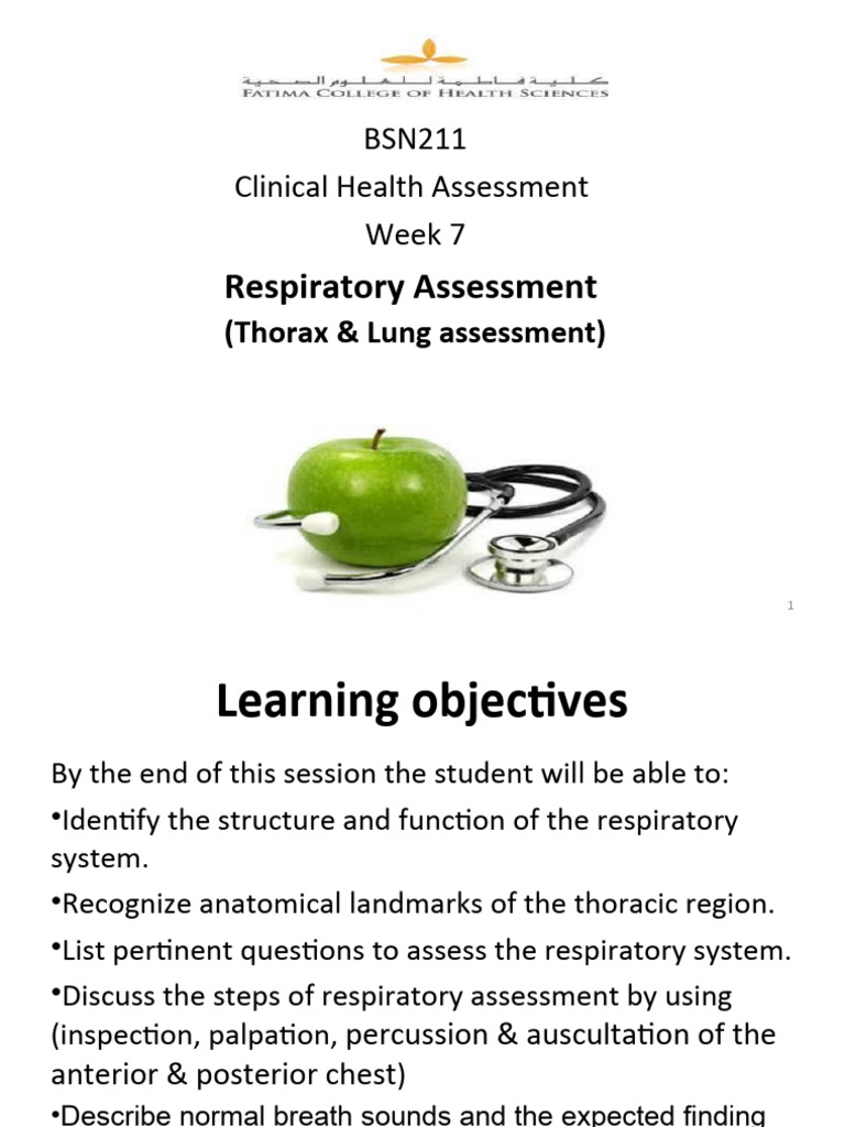 Respiratory Assessment for Nursing Students,2022 | PDF | Respiratory ...