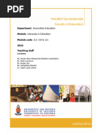 Bachelor Degree in Education Intermediate Phase 90103 CURRICULUM | PDF ...