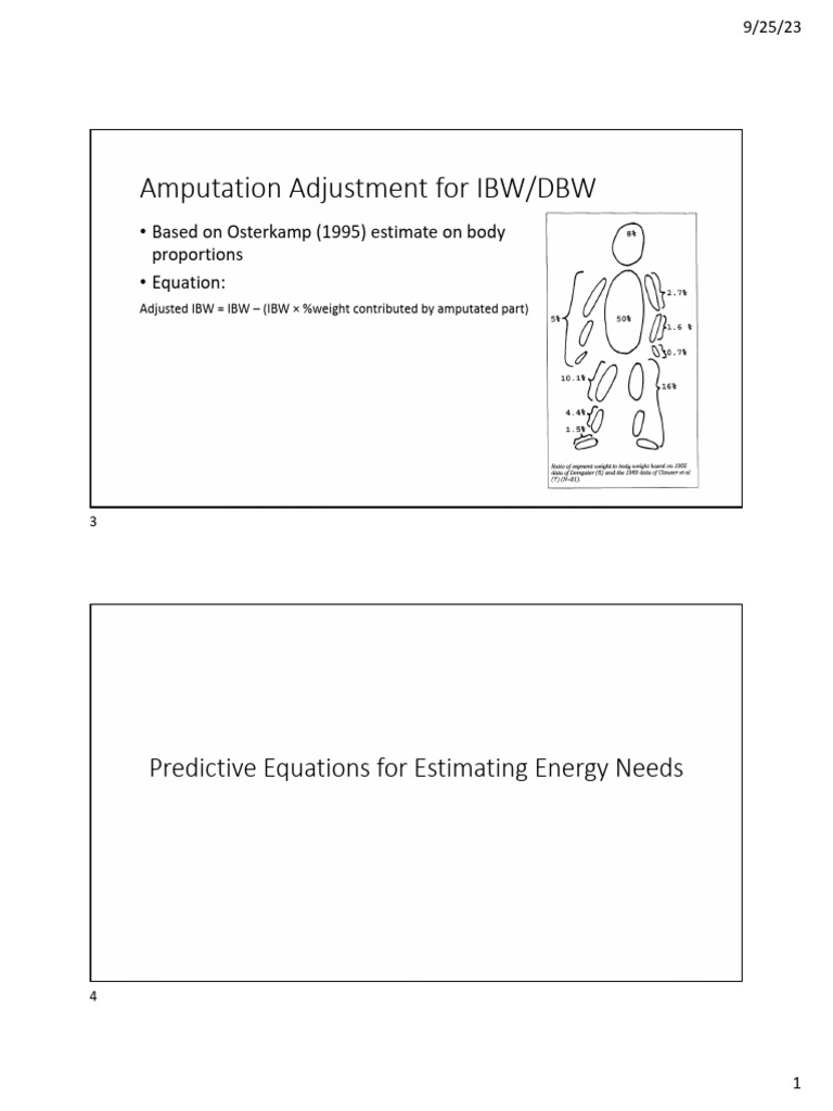 Predictive Equations For Clinical Use | PDF | Wellness