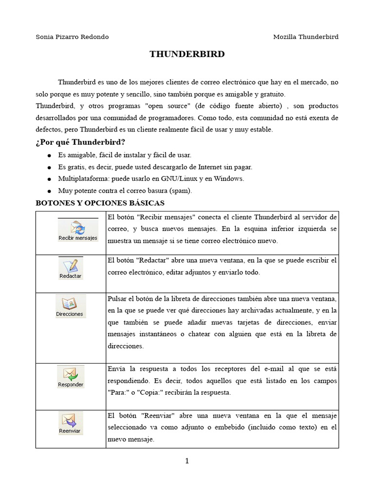 Manual Thunderbird | PDF | Spamming | Informática