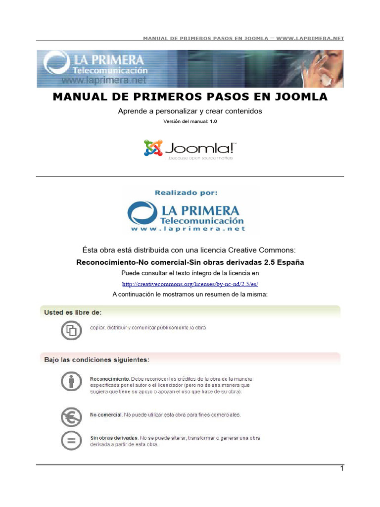 Manual de Joomla Spanish | Descargar gratis PDF | Joomla | Archivo de ...