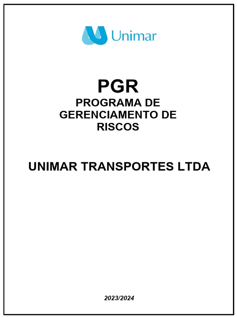 PGR - Vallourec 2023-2024_Rev. 03 | PDF