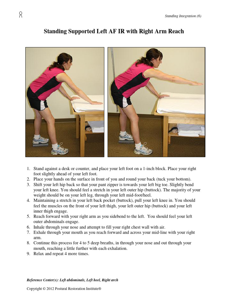 5 Standing Supported Left Af Ir With Right Arm Reach 2 | PDF