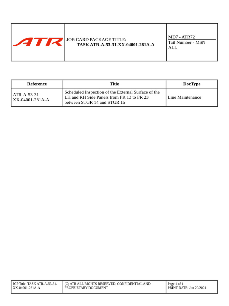 Task Atr-A-53-31-Xx-04001-281a-A | PDF | Aviation