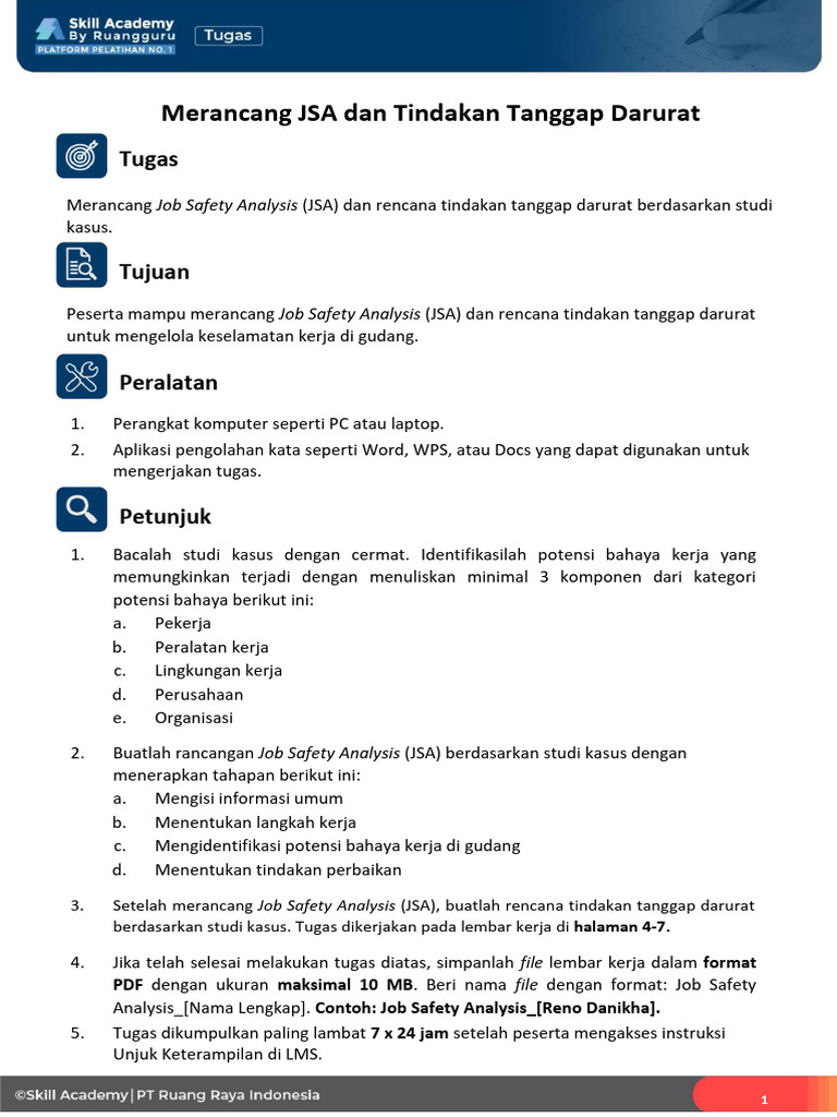 Job Safety Analysis - (IYOH) | PDF