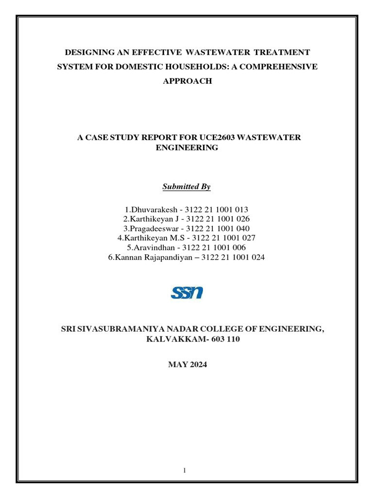 Waste Water Report Final | PDF | Sewage Treatment | Titration