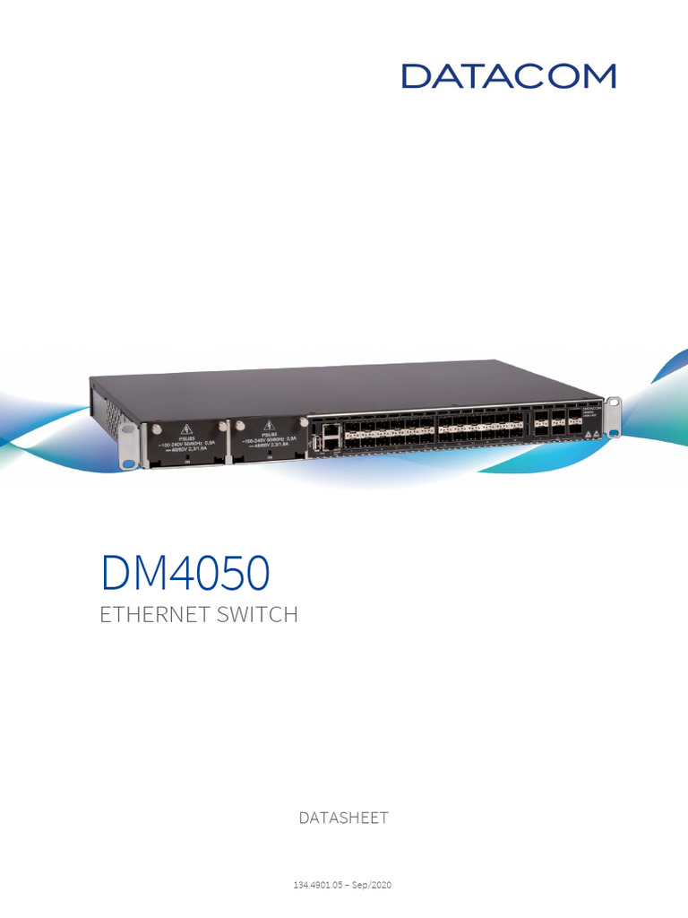 134.4901.05 - DM4050 - Datasheet | PDF | Network Switch | Computer Network
