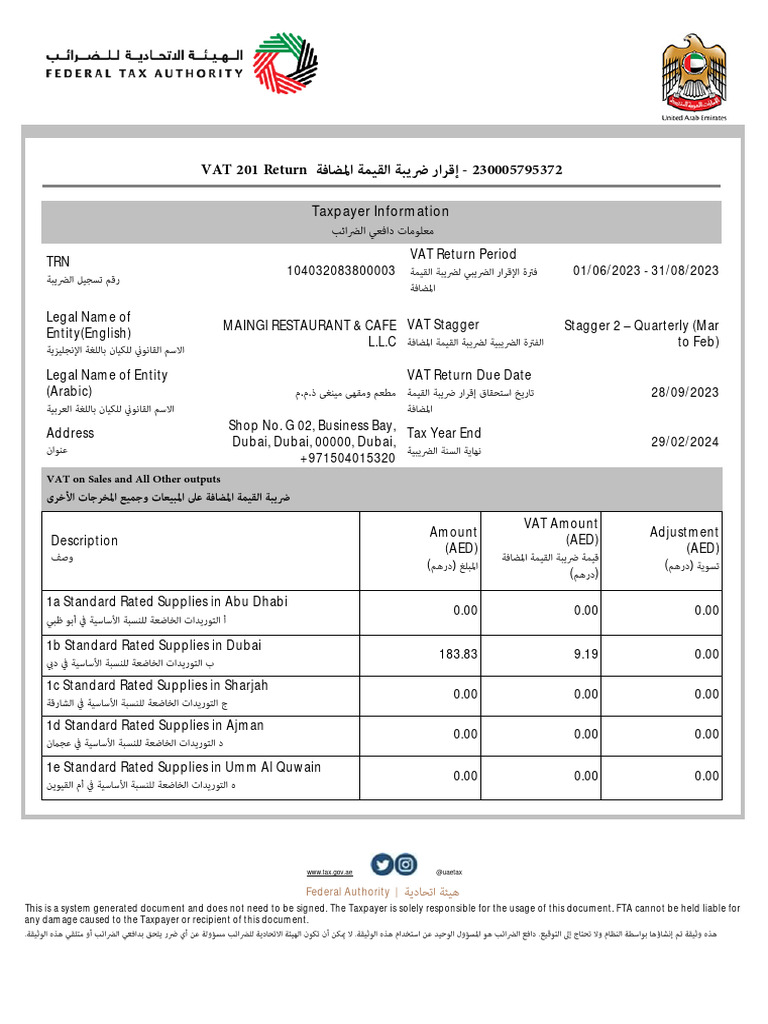 VAT 201 Return | PDF | Taxes | Value Added Tax