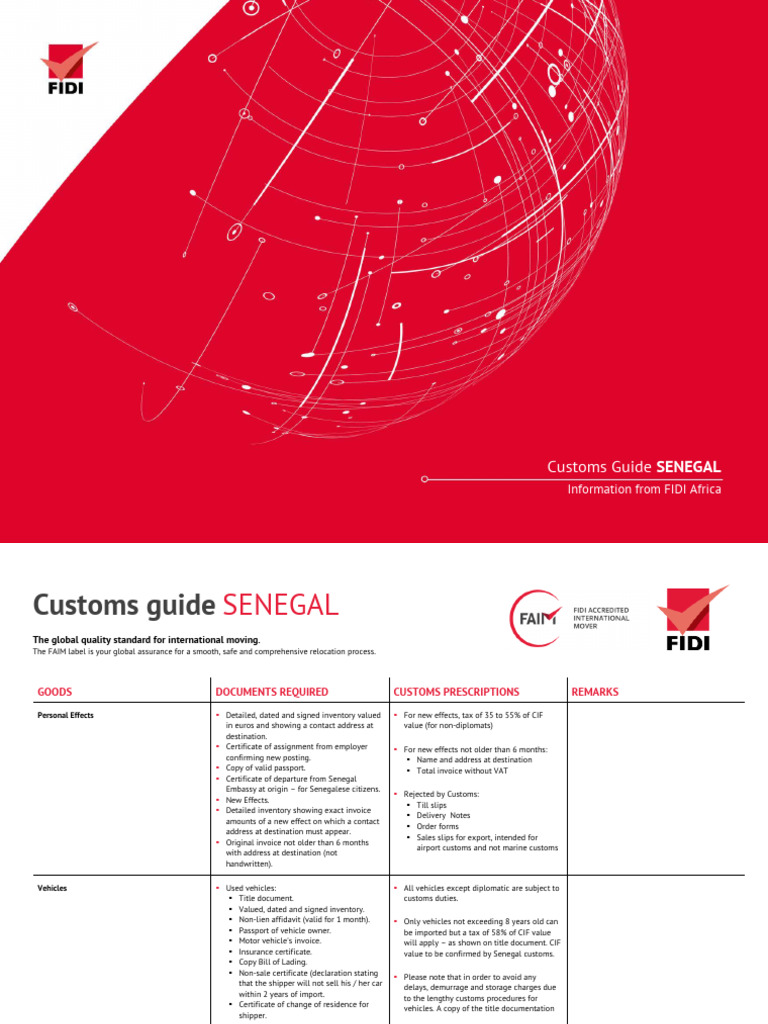 M Svcs Customsregulation Senegal | Download Free PDF | Customs | Invoice