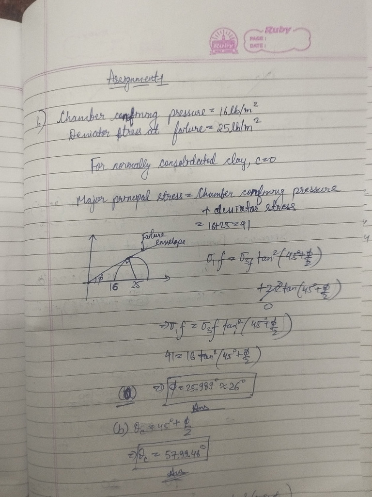 Assignment 1 (Geotech) SG | PDF