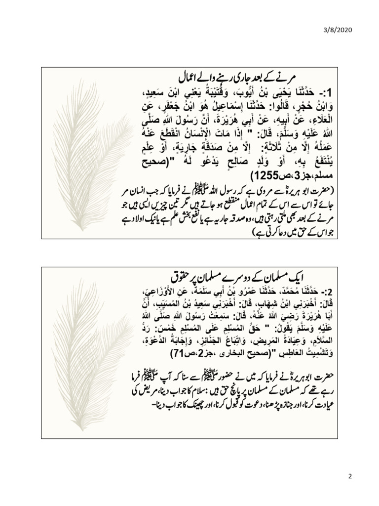 Ahadees | PDF