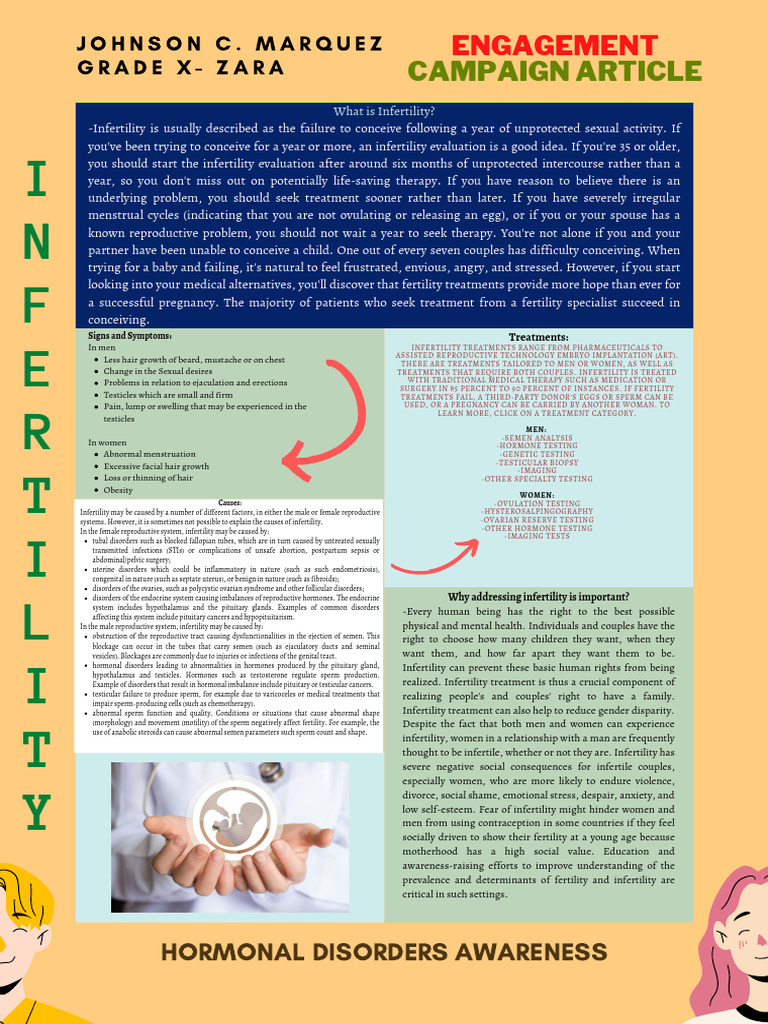 (Marquez, Johnson C.) Campaign Article in Week 1 | PDF | Infertility ...