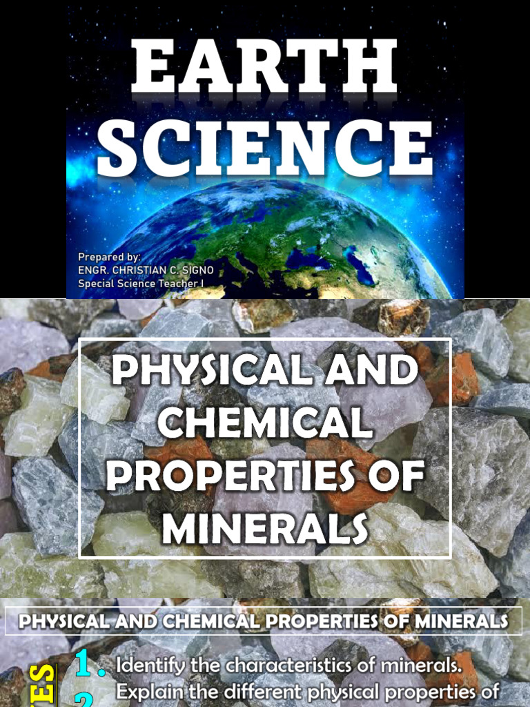 Physical and Chemical Properties of Minerals | PDF | Minerals ...