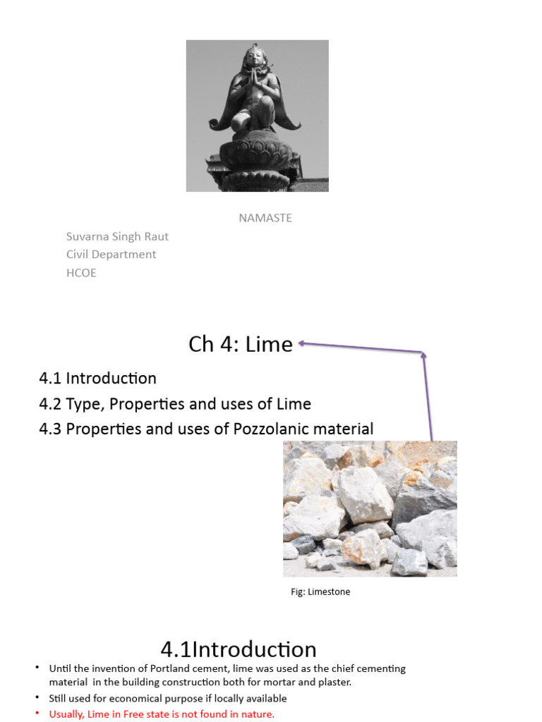 Ch4 Lime | PDF | Lime (Material) | Mortar (Masonry)