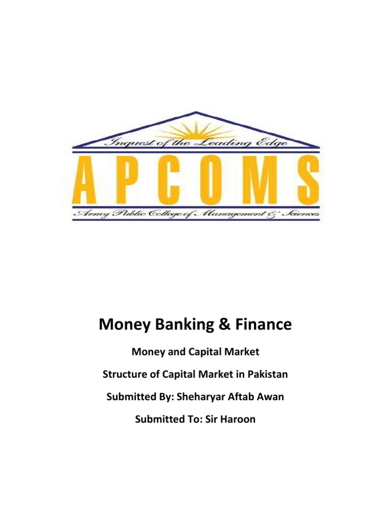 Money Banking & Finance | PDF