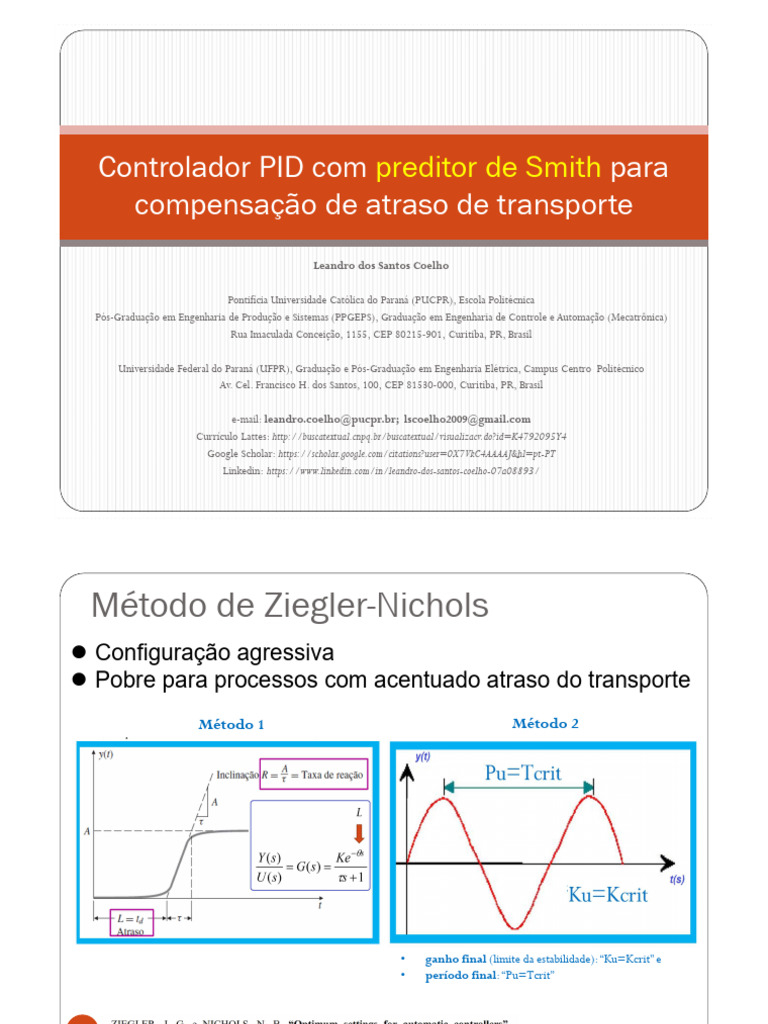 Controlador PID com Preditor de Smith | PDF | Tempo | Engenharia