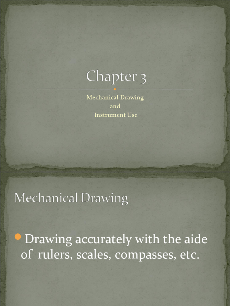 Mechanical Drawing and Instrument Use | PDF | Drawing | Tools