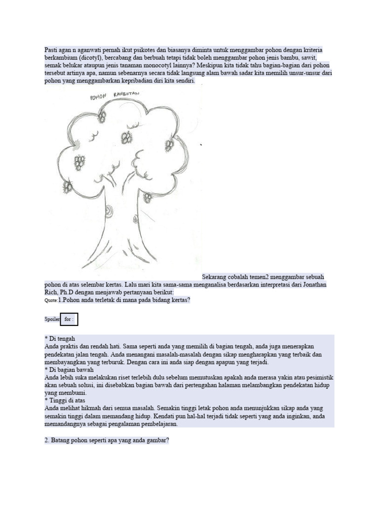 DRAW A TREE | PDF
