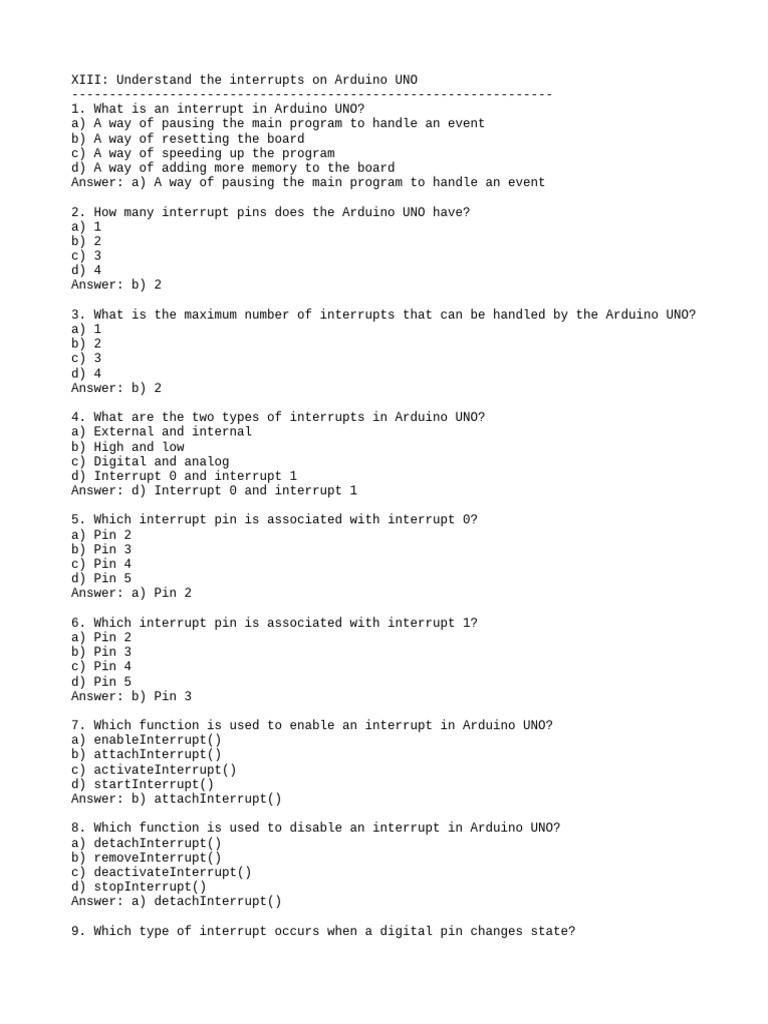 Section 13 - Understand the interrupts on Arduino UNO | PDF | Arduino ... Section 13 - Understand the interrupts on Arduino UNO | PDF | Arduino ...