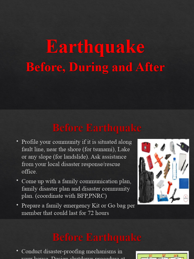 DRRR Week 6 Lesson 1 Earthquake Part 3 | PDF | Earthquakes | Injury