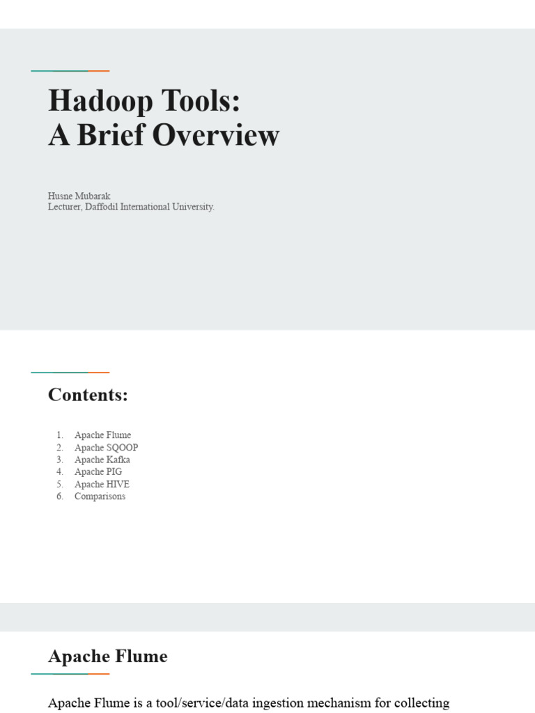 Hadoop Tools - A Brief Overview | PDF | Apache Hadoop | Map Reduce