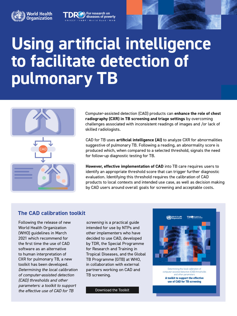 WHO TDR CAD Factsheets | PDF | Sensitivity And Specificity | Clinical ...