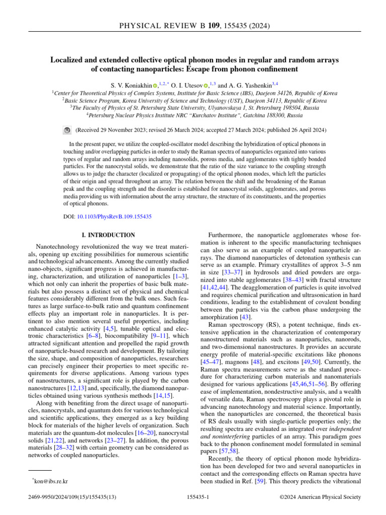 Localized and Extended Collective Optical Phonon Modes in Regular and ...