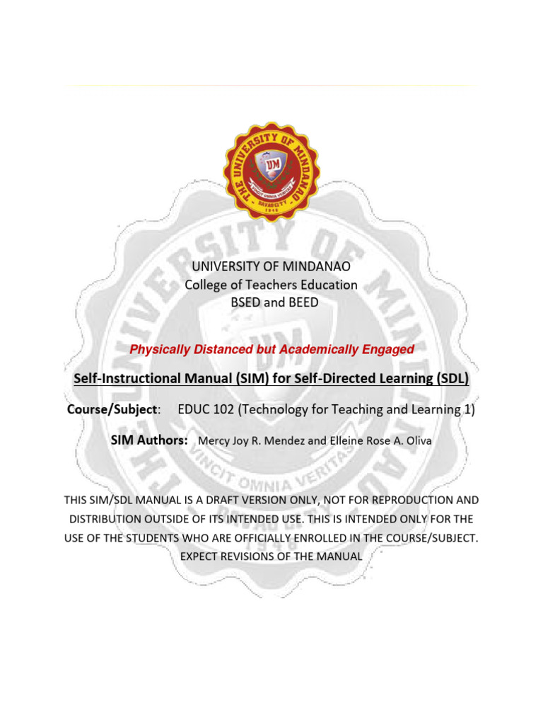 Educ 102 Sim Edited | PDF | Educational Technology | Internet