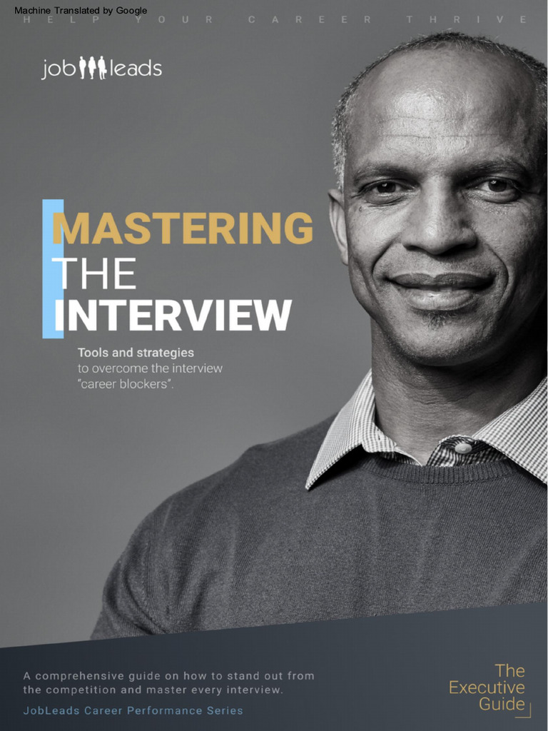 Mastering The Interview PT | PDF | Cooking, Food & Wine | Teaching ...