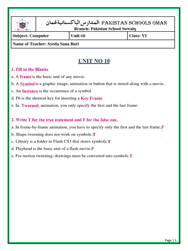 Unit 10 Grade 6 | PDF
