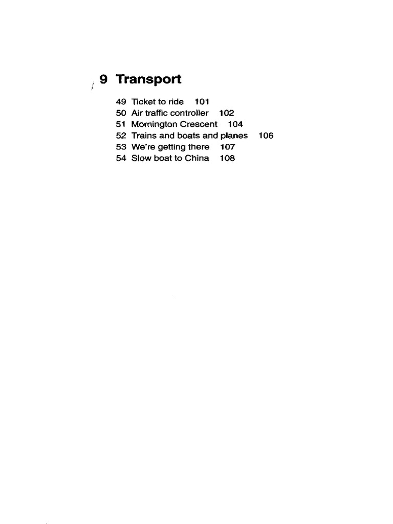 Have Fun With Vocabulary Transport | PDF