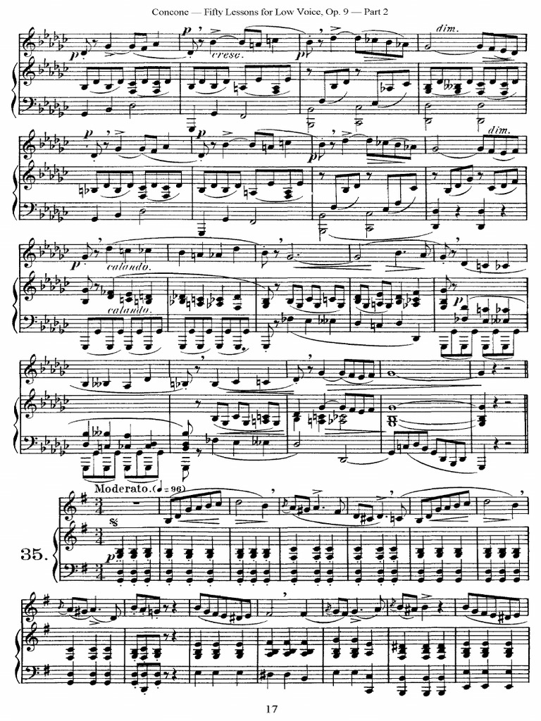 Concone 35 Concone Opus 9 | PDF