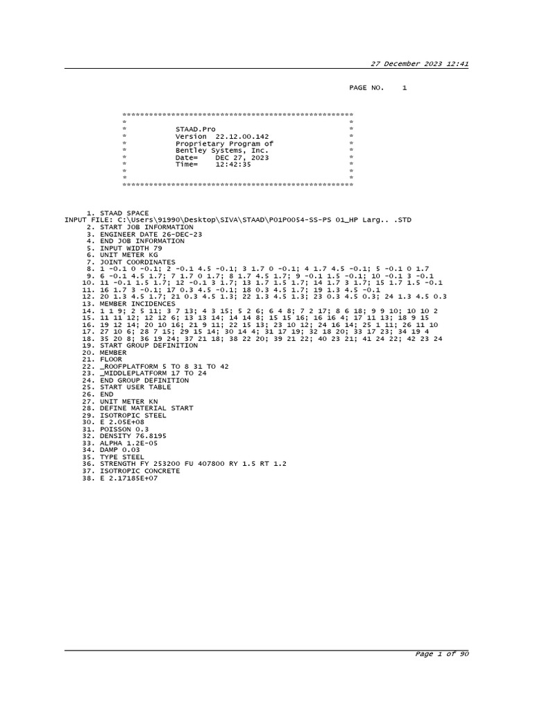 P01P0054-SS-PS 01 - HP Large Vertical Assembly Tower Report (Staad ...