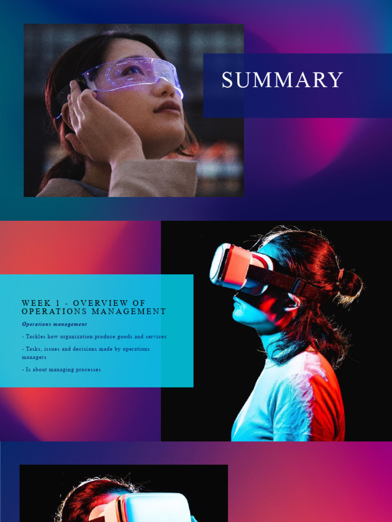 Summary of Lessons | PDF | Supply Chain | Lean Manufacturing