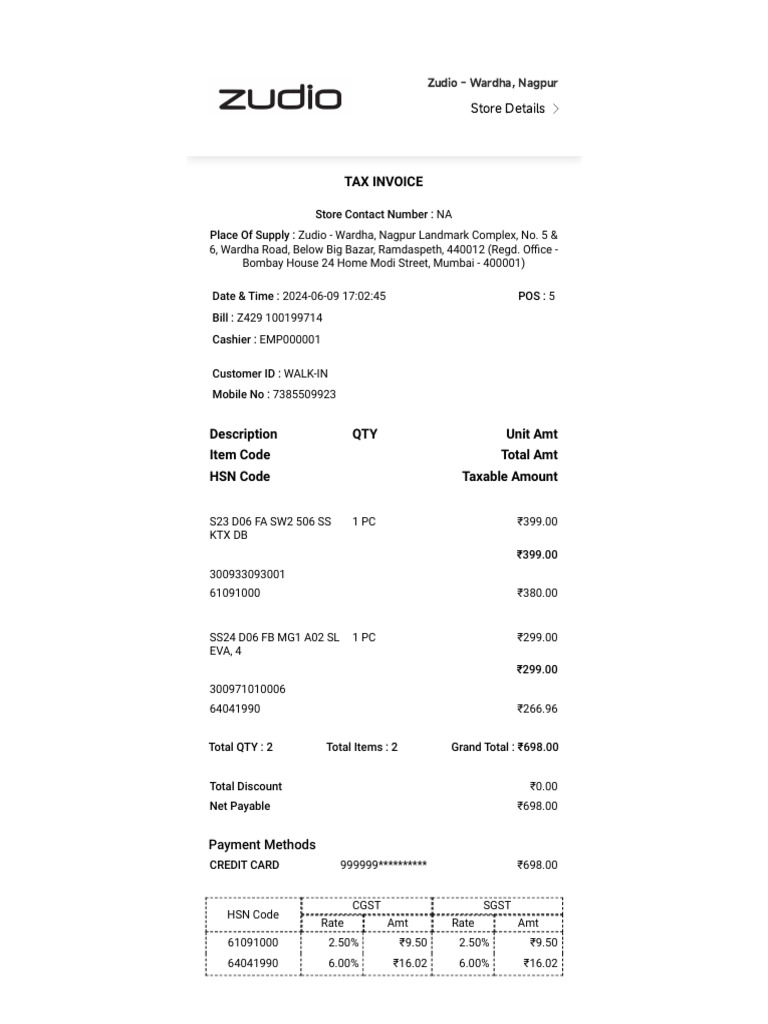 Zudio Bill | PDF | Taxation | Government Finances