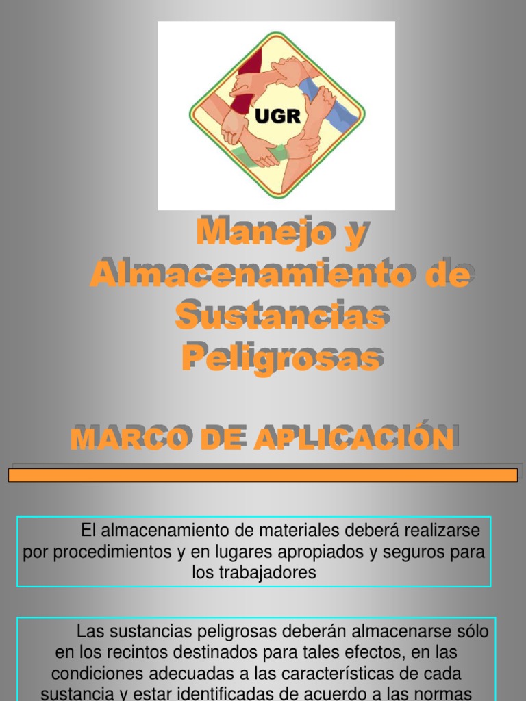 Almacenamiento de Sustancias Peligrosas | PDF | Material explosivo | Combustión