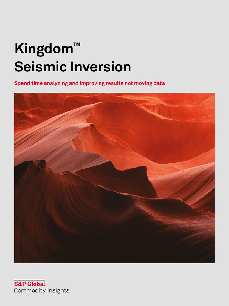 Kingdom Seismic Inversion Brochure | PDF | Science & Mathematics