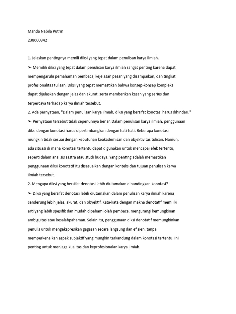 Manda Nabila Putri Tugas e Learning | PDF