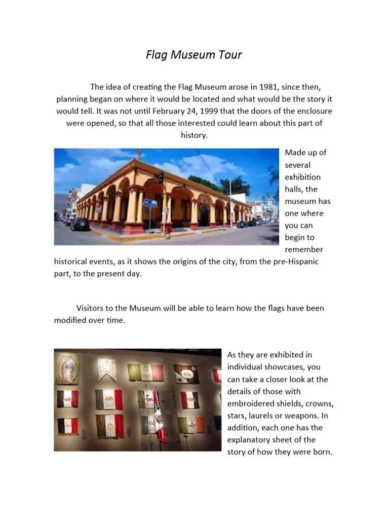 Flag Museum Tour | PDF