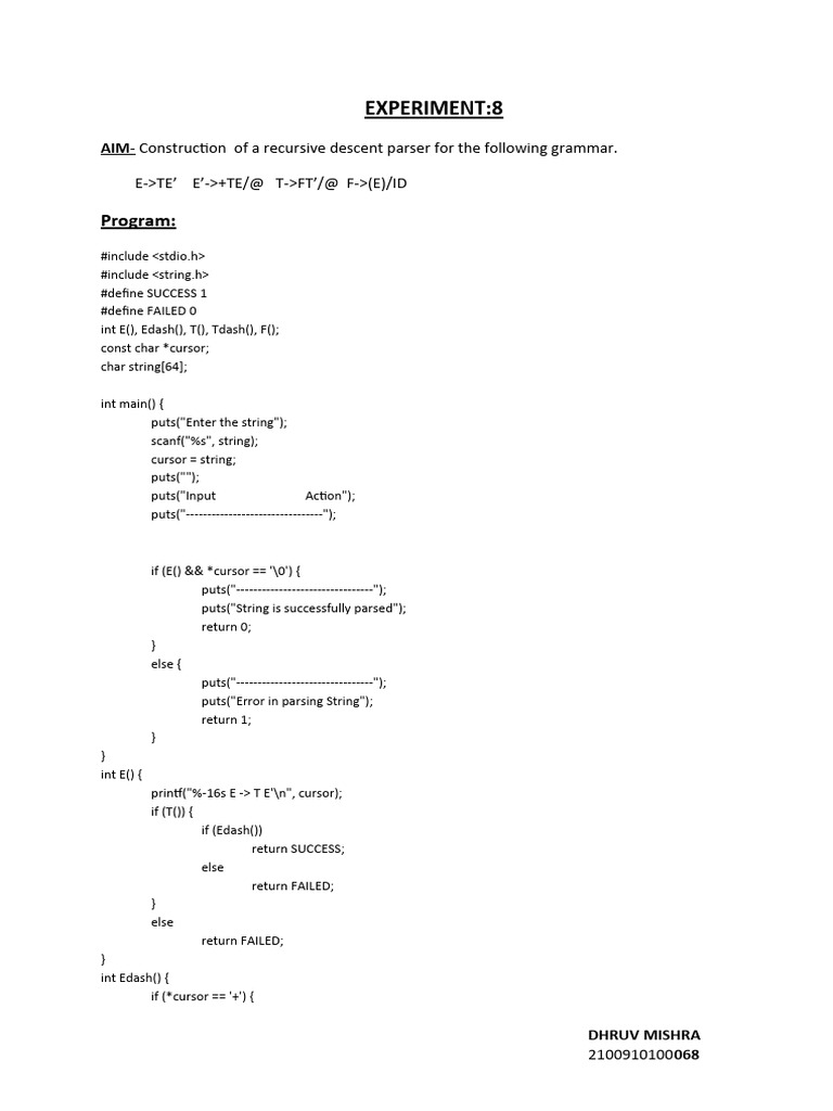CD 5TH Sem | Download Free PDF | Parsing | Formalism (Deductive)