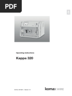 Manual Komax Kappa - 310 - 315 - 320 - EN | PDF | Wire | Automation