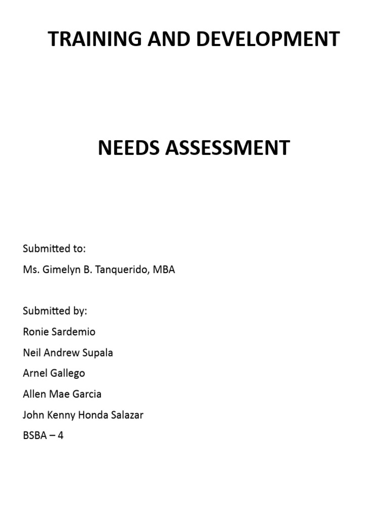 Iii Needs Assessment | PDF | Needs Assessment | Educational Assessment