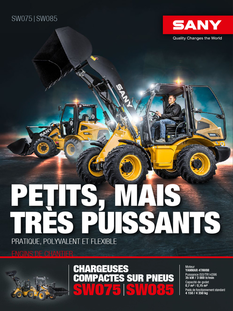 SANY Radlader SW075 SW085 | PDF | Chargeur sur pneus | Frein
