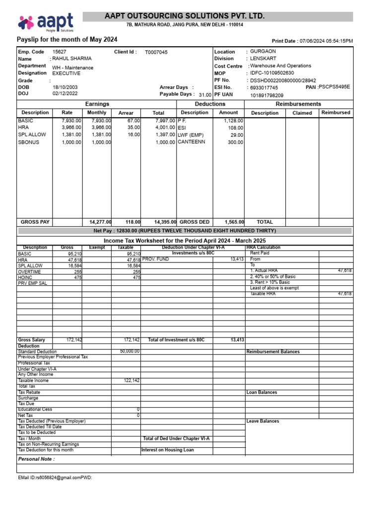 HTML Reports | PDF | Taxes | Tax Deduction