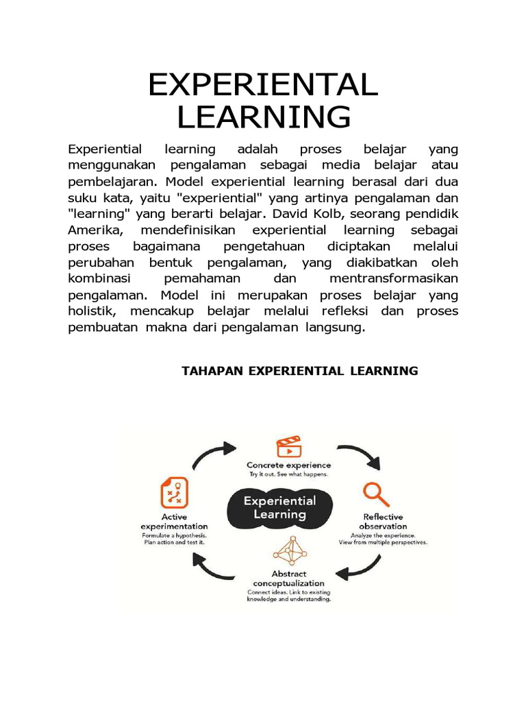 Proses Pembelajaran Experiential Learning | PDF