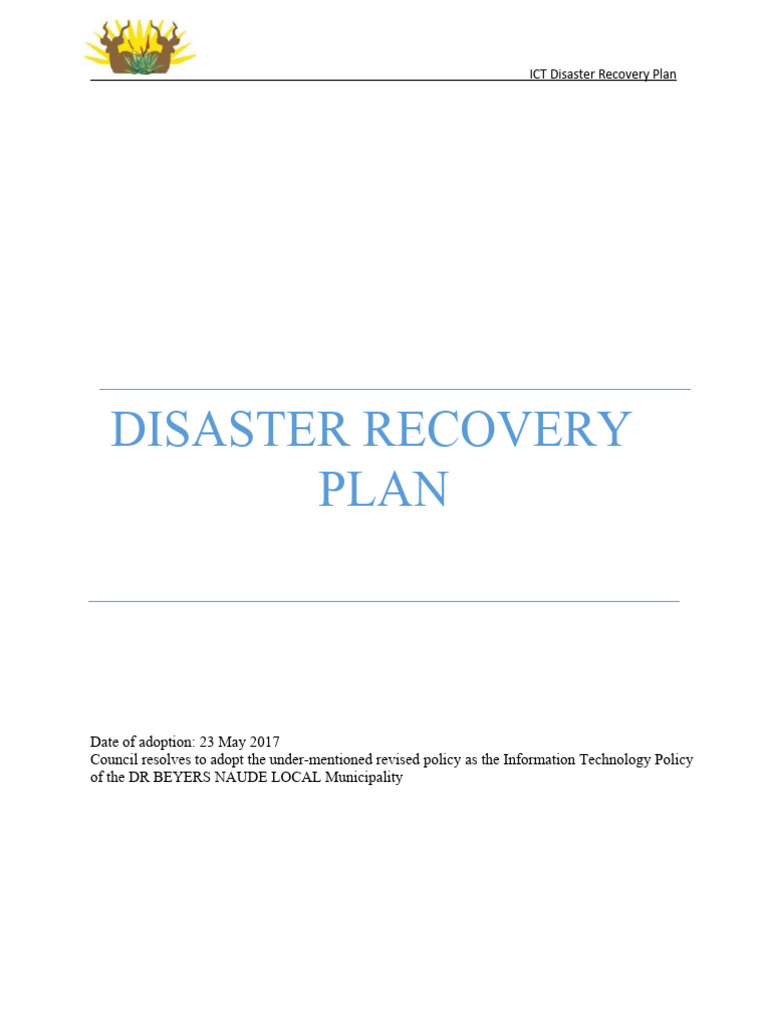 ICT-Disaster-Recovery-Plan | Download Free PDF | Backup | Computer Network