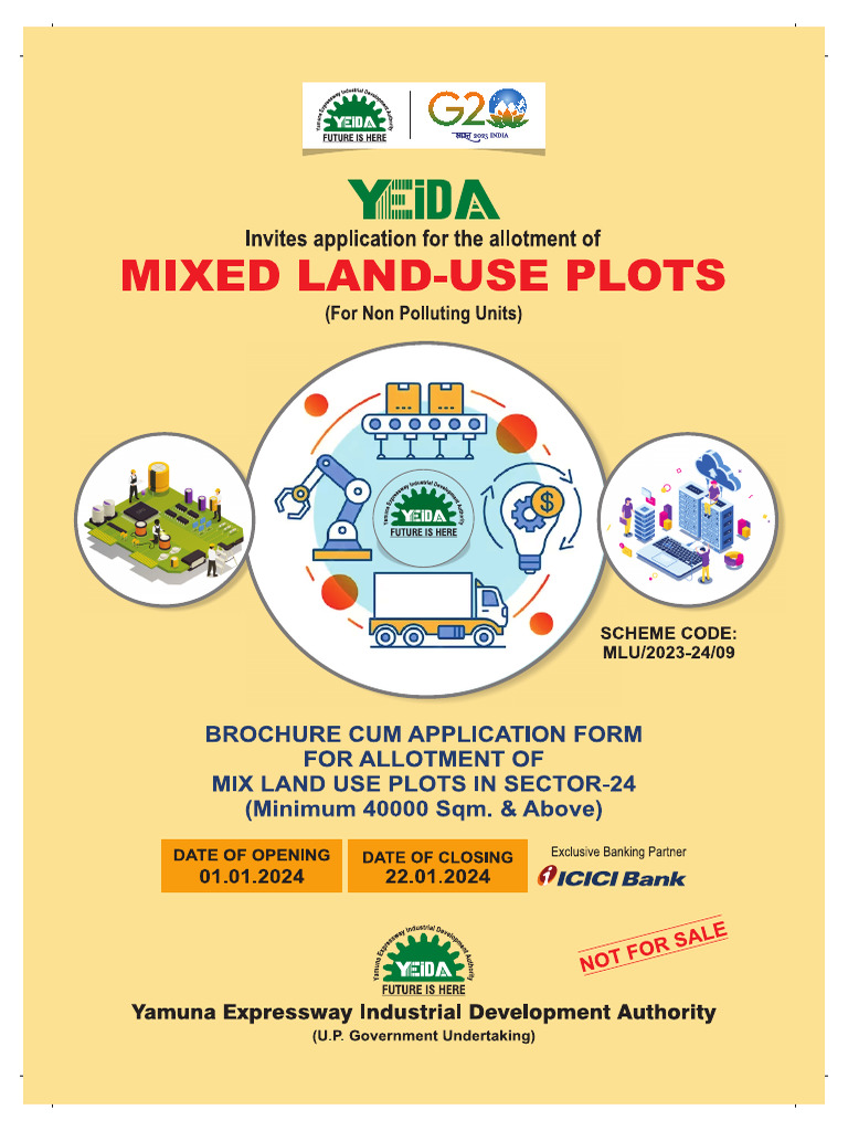 Yeida Final Brochure Mixed Land Use Plots 2023 24 | PDF