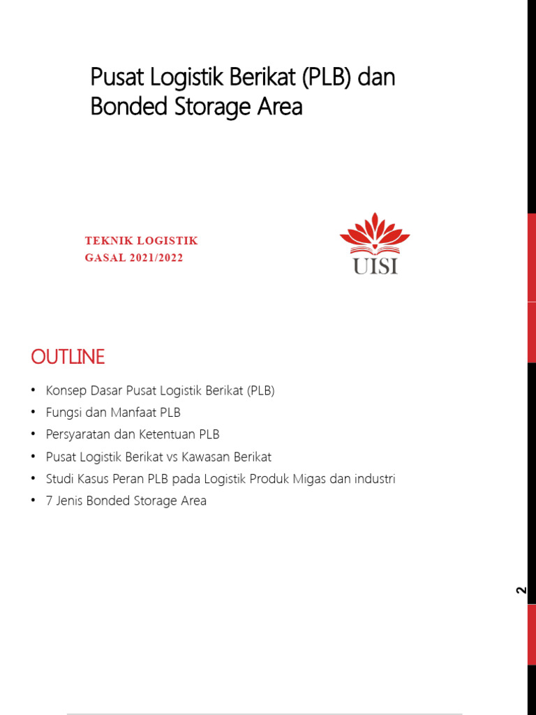 Pusat Logistik Berikat (PLB) Dan Bonded Storage Area | PDF